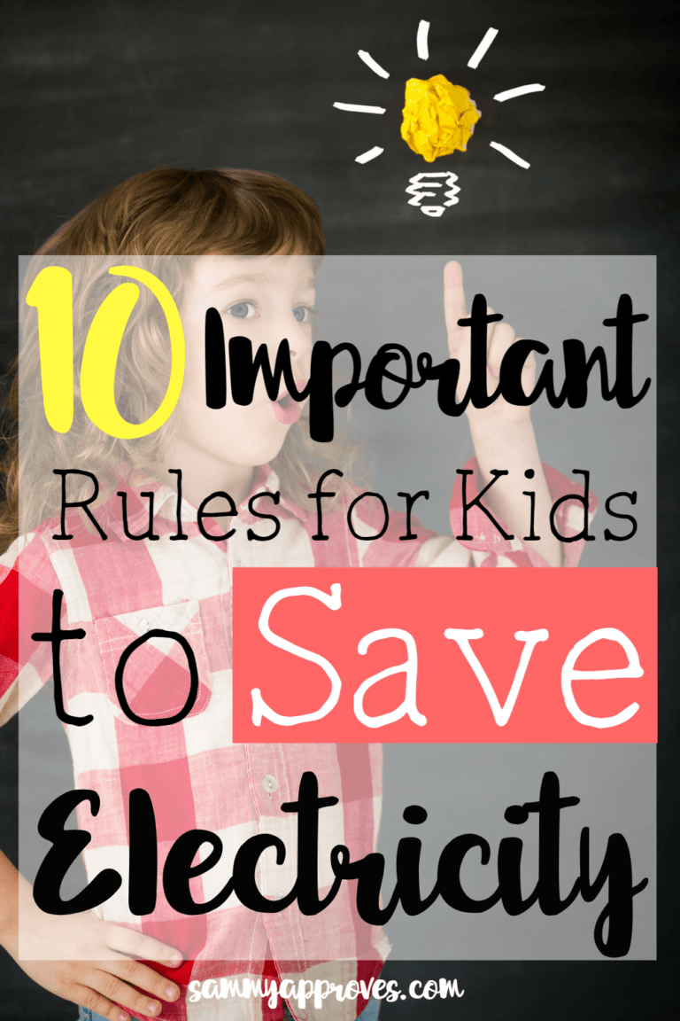 10 Important Rules for Kids to Save Electricity • Sammy Approves