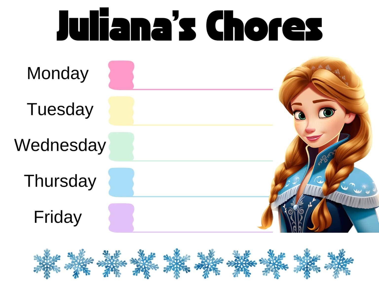25+ Free Printable Chore Charts for Kids | Templates You Can Customize ...