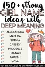 150+ Powerful and Deeply Meaningful Baby Name Ideas • Sammy Approves