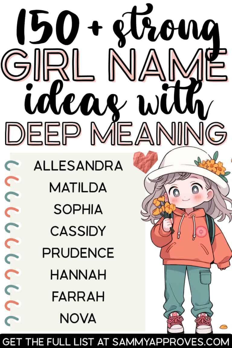150+ Powerful and Deeply Meaningful Baby Name Ideas • Sammy Approves